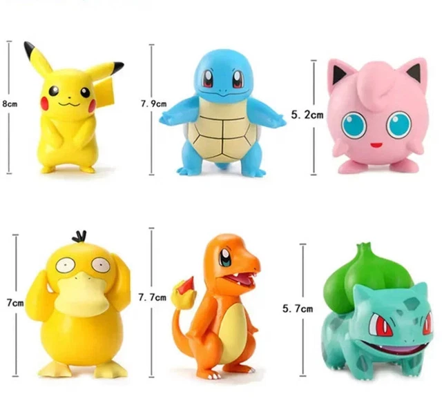 5-8CM POKÉMON FIGURE Pikachu Charmander / Mini Pupazzo Modello ...