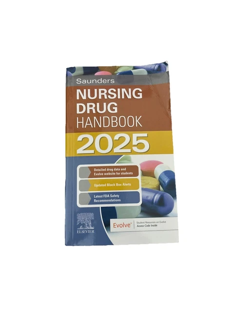 NURSING DRUG HANDBOOK 2025 Evolve Eisevier By Saunders $19.28 - PicClick CA
