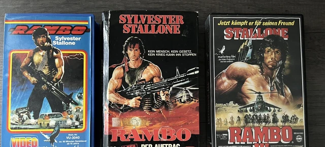 VHS - RAMBO Trilogie - Teil 1 + 2 + 3 - Rarität Sammlerbestand. EUR 285 ...