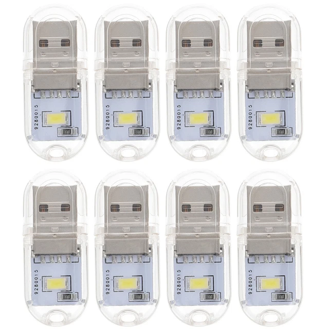 8 PCS BATTERY Operated Lights Canopy Fittings USB Night Student £12.35 ...