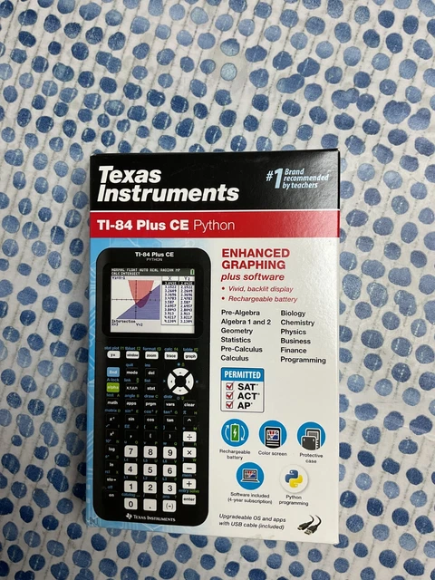 *NEW TEXAS INSTRUMENTS TI-84 Plus CE Python Scientific Color Graphing ...