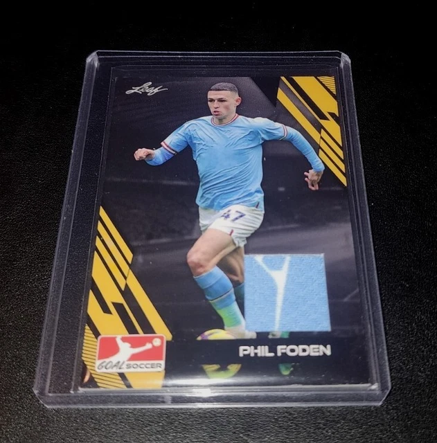 2023 LEAF GOAL Soccer Phil Foden Relic Card J-14 EUR 5,51 - PicClick FR