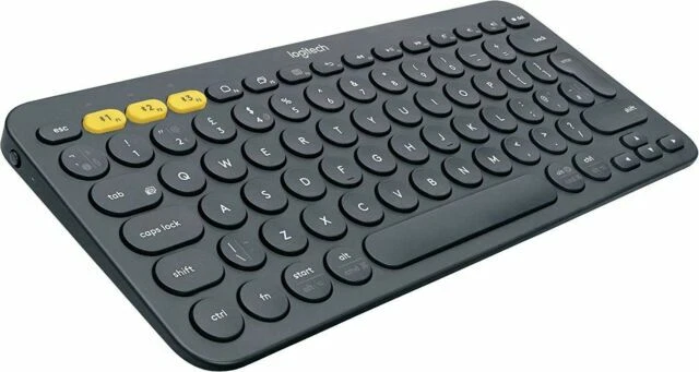 LOGITECH K380 WIRELESS Multi-Device Keyboard, QWERTY UK Layout - Black ...