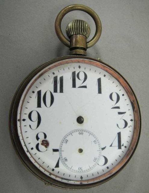 VINTAGE GOLIATH POCKET WATCH big large giant antique pocket watch £50. ...