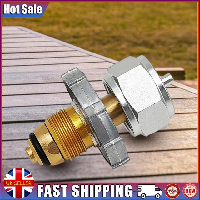 TANK HEAD ADAPTER Copper Camping Bottle Propane Transfer Nozzle for BBQ ...