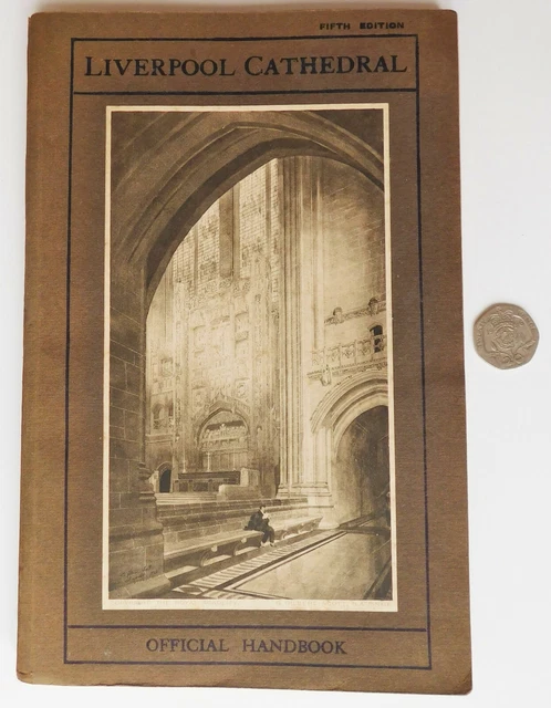 LIVERPOOL CATHEDRAL OFFICIAL handbook 1924 vintage 1920s illustrated ...