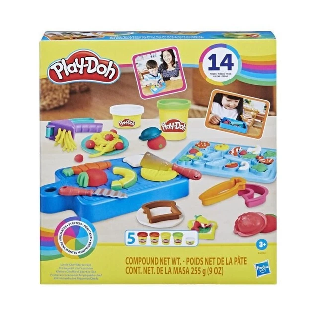 PLAY-DOH KIT DU petit chef cuisinier, pâte a modeler, 14 accessoires de ...