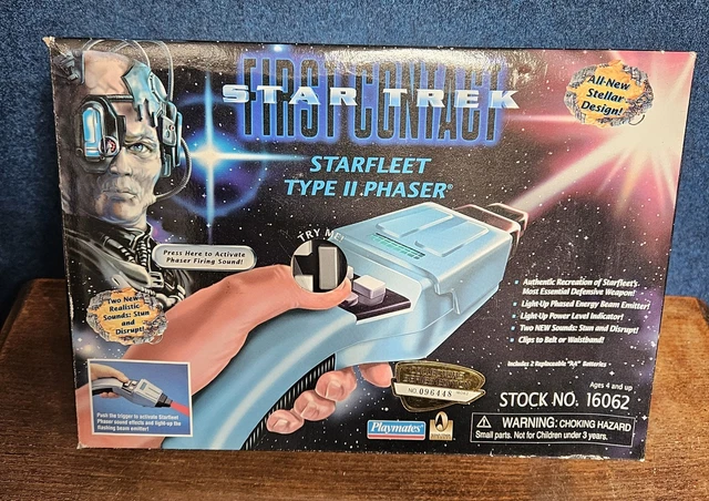 STAR TREK FIRST Contact Starfleet Type II Phaser ( Playmates ) £49.00 ...