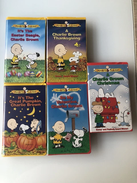 PEANUTS CLASSICS A Charlie Brown Christmas etc VHS Video Tapes bundle ...