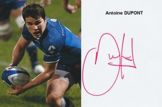 ANTOINE DUPONT SIGNED Celebrity Autograph Original / Rugby World Cup ...