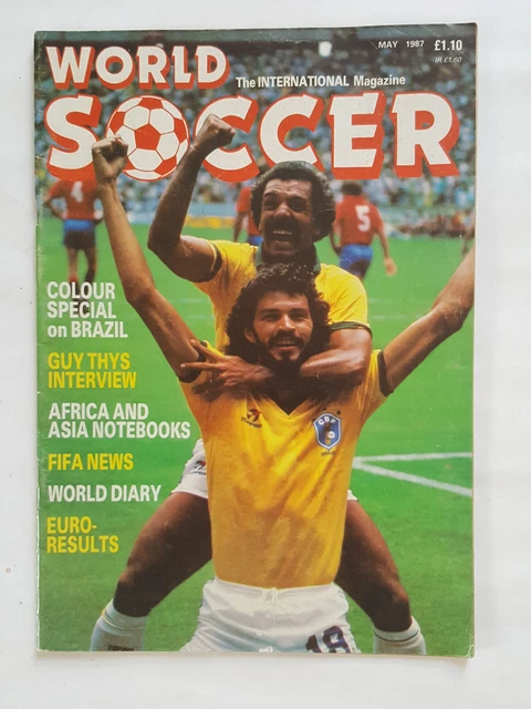 WORLD SOCCER MAGAZINE May 1987 Colour Special Brazil £5.99 - PicClick UK