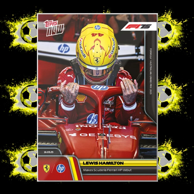 LEWIS HAMILTON PRESALE, Scuderia Ferrari Debut - 2025 Formula 1 Topps ...