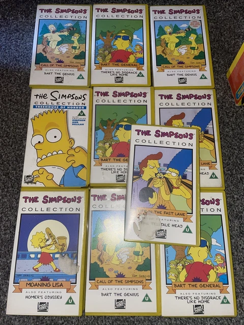 10 X THE Simpsons Collection VHS 1990’s Treehouse Of Horror Bart The ...