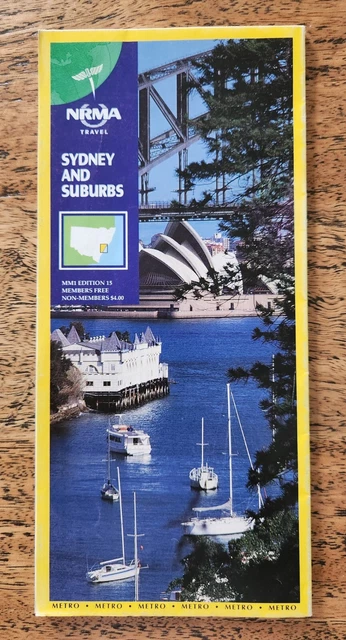 1995 NRMA SYDNEY & District Map, Vintage paper folded map $17.00 ...