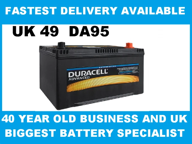 DA95 DURACELL ADVANCED Car Battery 12V 95Ah (249 - DA 95) £131.14 ...