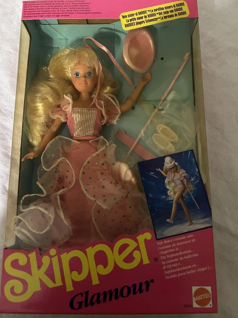 BARBIE ,SKIPPER GLAMOUR Année 1990 Jamais Sortie de la boîte . Tres Bon État EUR 40,00 - PicClick FR