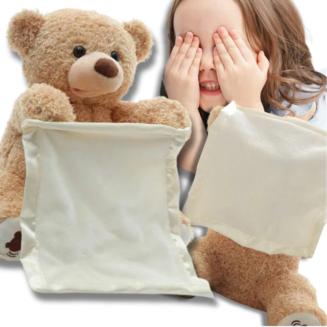 PEEK-A-BOO TEDDY BEAR Plush Interactive Soft Toy Doll Kids Birthday ...
