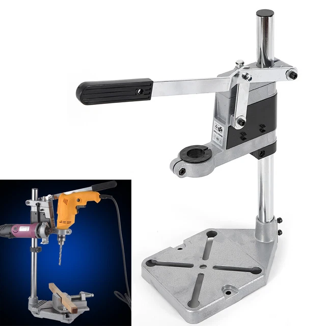ADJUSTABLE HAND DRILL Press Bench Stand Workbench Clamp Drilling Collet ...