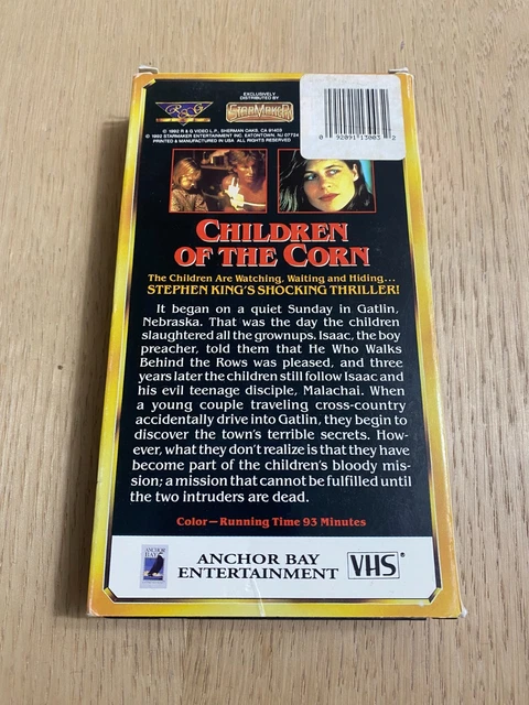 CHILDREN OF THE Corn (VHS, 1992) Stephen King Classic 80s Horror Evil ...