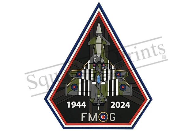 ROYAL AIR FORCE RAF Typhoon FMOG Spearhead 2024 PVC D-Day Patch #2SQN87 ...
