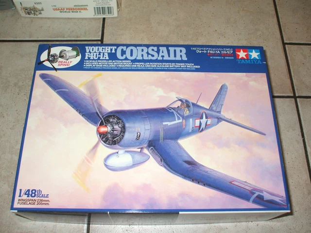 TAMIYA VOUGHT F4U-1A Corsair Mit Propeller Action 1/48 EUR 40,00 - PicClick DE