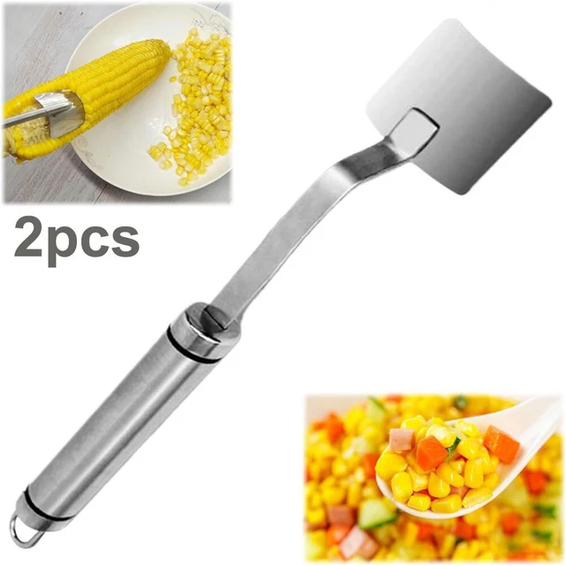Corn Peeler Tool 2-Pack Stainless Steel Corn Strippers - Easy Kernel ...
