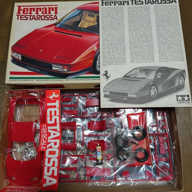 ASSEMBLED HASEGAWA FERRARI 348tb & Tamiya Ferrari Testarossa £150.74 ...