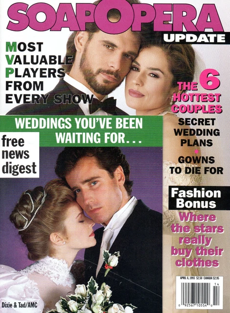 SOAP OPERA UPDATE Magazine April 6 1993 Robert Kelker Kelly Crystal ...