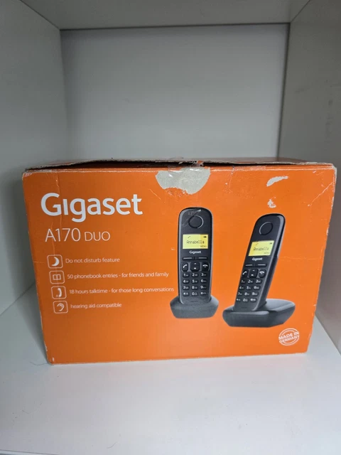 GIGASET A170 DUO - cordless DECT phone with two handsets - great sound ...
