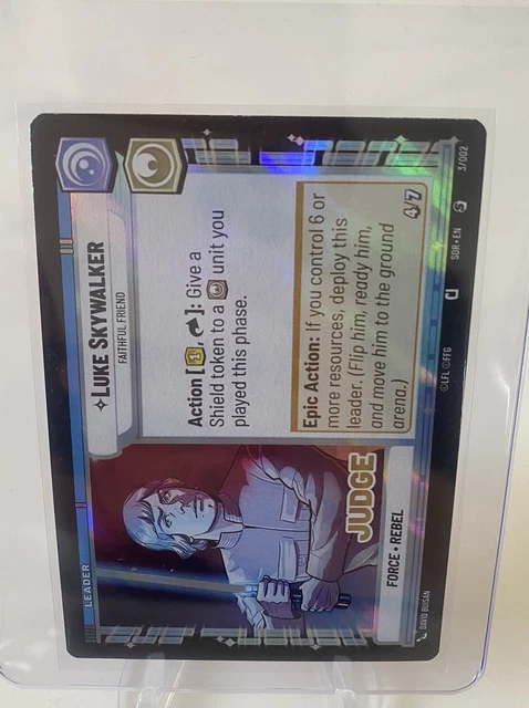 2024 STAR WARS Unlimited Luke Skywalker Judge Card - Promo - Pre ...