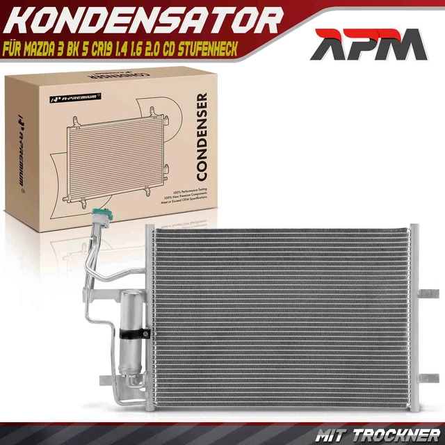 CONDENSATEUR CLIMATISATION AVEC Sèche-linge pour Mazda 3 BK 5 CR19 1.4 ...
