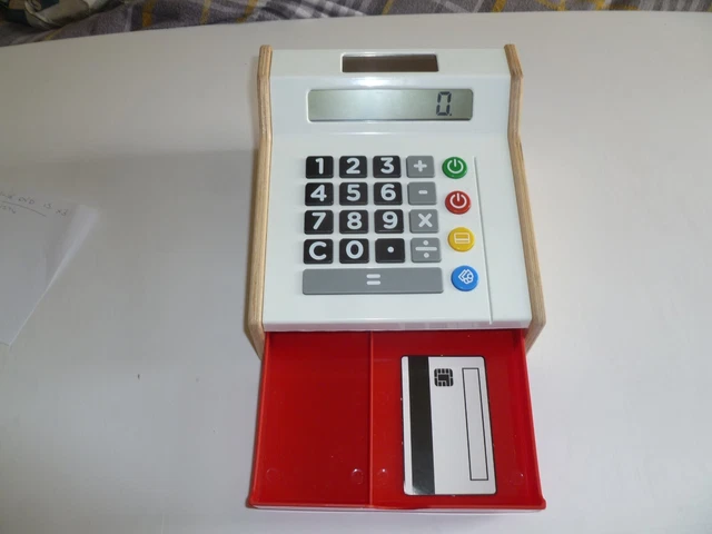 IKEA SOLAR CASH Register Duktig Till Calculater Toy Wooden £14.95 ...