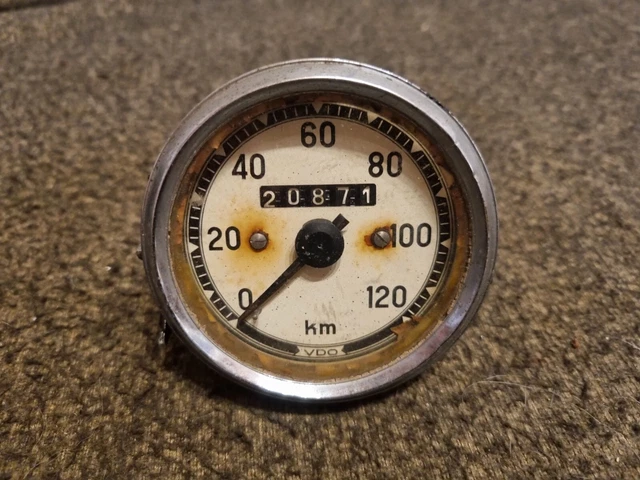 VDO TACHO SPEEDOMETER Tachometer 80mm W 1,0 3.52 Oldtimer Motorrad EUR 75,00 - PicClick DE
