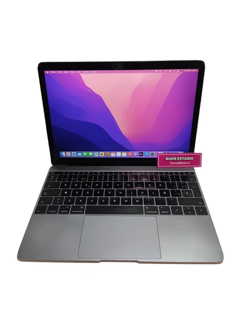 APPLE MACBOOK AIR A1534 2016 12" CPU M5 1,2ghz/8GB/500GB/macOS Monterey ...