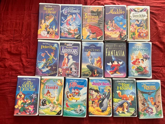 DISNEY CLASSIC VHS tapes (13) Black Diamond (3 )Masterpiece - Rare ...