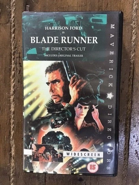 BLADE RUNNER - Harrison Ford, Directors Cut, Widescreen VHS Video 1991 ...