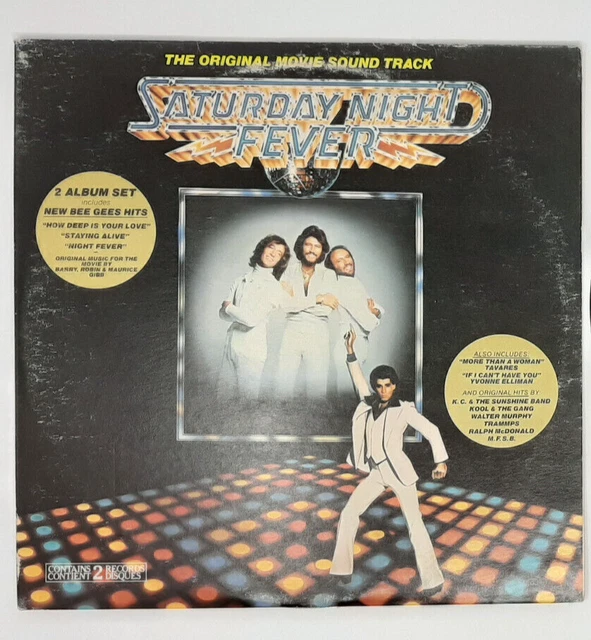 SATURDAY NIGHT FEVER Original Motion Picture Soundtrack 2 LP Set--GOOD ...