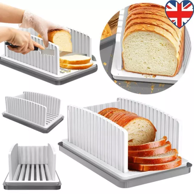 BREAD SLICER WITH Crumb Tray Bread Slicing Guide Bread Cutter Mold ...
