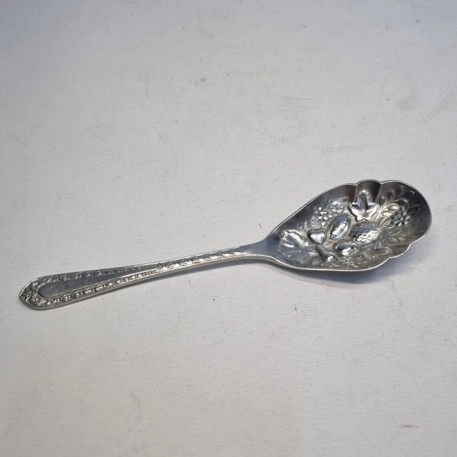 POTTER SHEFFIELD SILVA Spoon Vintage Silver Plate Berry Design $29.02 ...