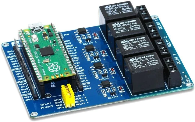 RASPBERRY PI PICO Board with Raspberry Pi Pico Relay Board, RPi Pico ... RASPBERRY PI PICO Board with Raspberry Pi Pico Relay Board, RPi Pico ...