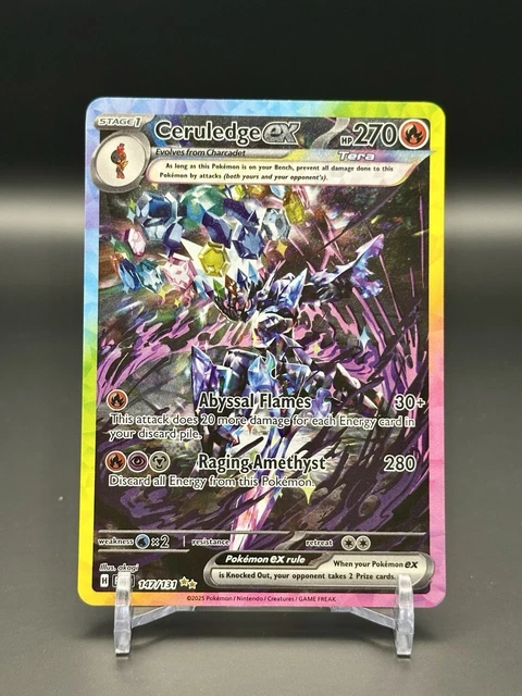 POKÉMON TCG PRISMATIC Evolutions Ceruledge ex #147/131 Special ...