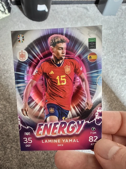 UEFA EURO 2024 Match Attax Lamine Yamal Spain ENERGY Card £30.24 ...
