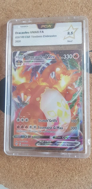 POKEMON FIRECRACKER CARD VMAX FA 020/189 E&B Dark Burning FR PCA 9.5 £ ...
