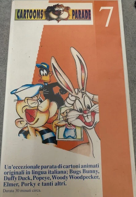 VHS CARTOONS PARADE 7 Italiano Dur.30 Min. Miri Home Video- Bugs Bunny ...