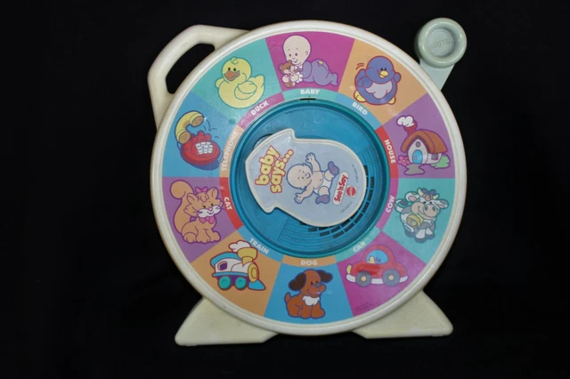 VINTAGE SEE 'N SAY Baby Says MATTEL 1993 working sounds vgvc $25.00 ...
