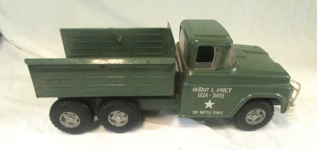 VINTAGE BUDDY L Army USA-5415, 201 Battle Force Truck, 1960s $29.00 ...