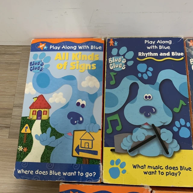 Vintage Nickelodeon Vhs Lot Blue S Clues Nick Jr 1990s Orange Tape 53