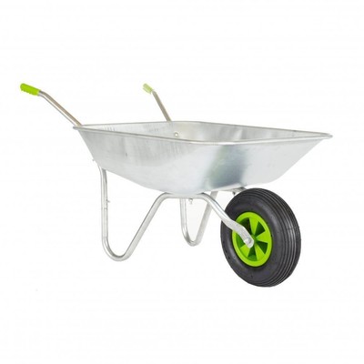 65 LITRE WHEELBARROW With Galvanised Pneumatic Tyre £36.96 - PicClick UK
