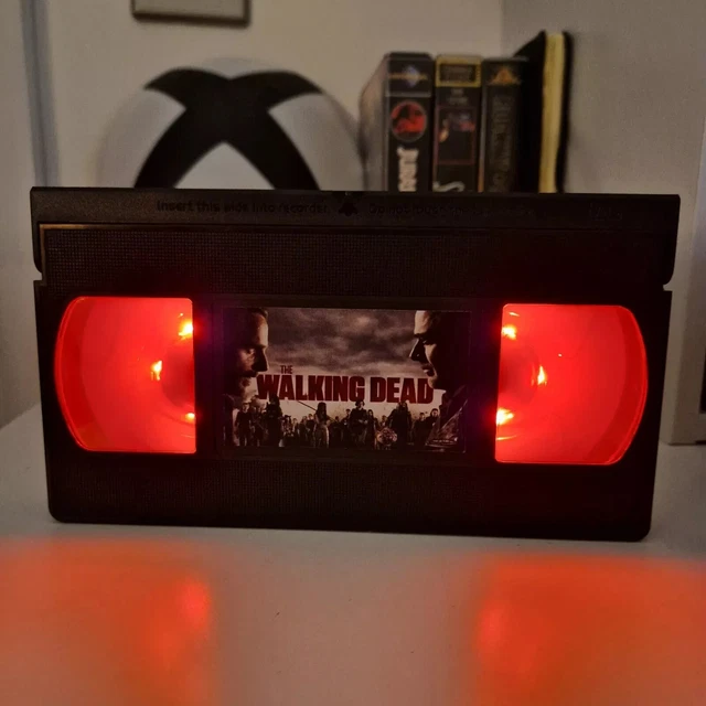 THE WALKING DEAD LED VHS Video Tape Light Lamp Birthday Xmas Gift Idea ...