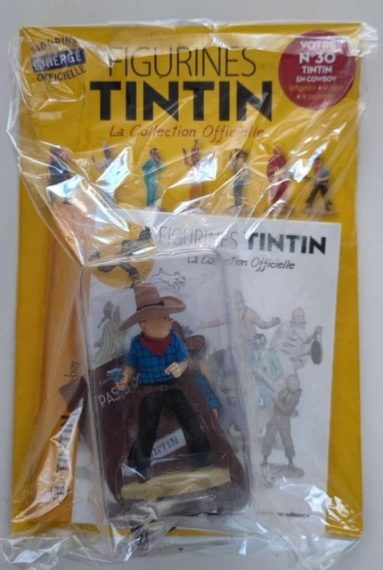 FIGURINES TINTIN LA collection officielle Atlas N°30 Tintin en cow-boy ...